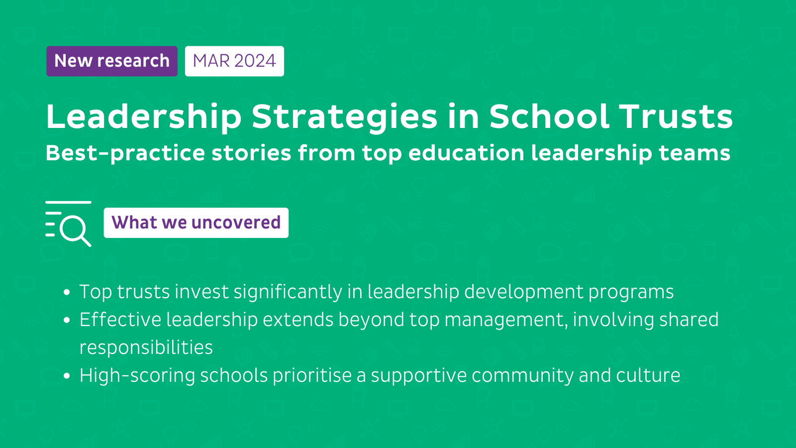 Leadership Strategies in School Trusts
